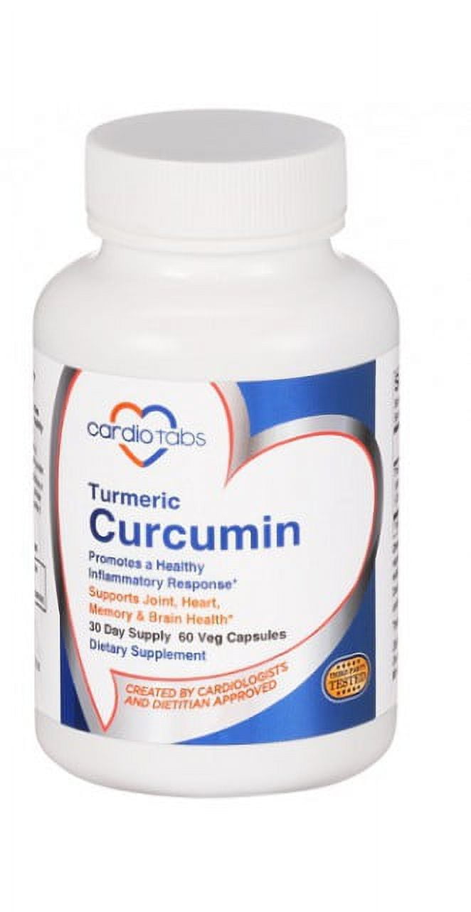 Cardiotabs Curcumin made with THERACURMIN - 600 mg - 30 Day Supply ...