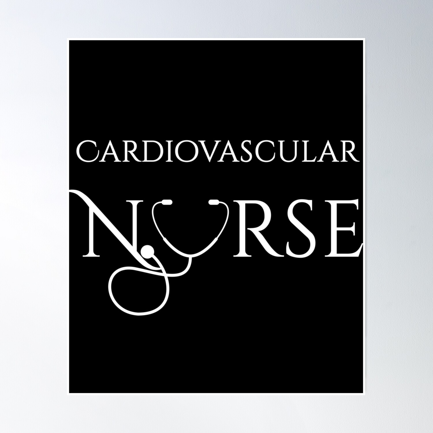 Cardiovascular Nurse Poster Wall Art, Modern Wall Decor, 8x12 UNFRAMED ...