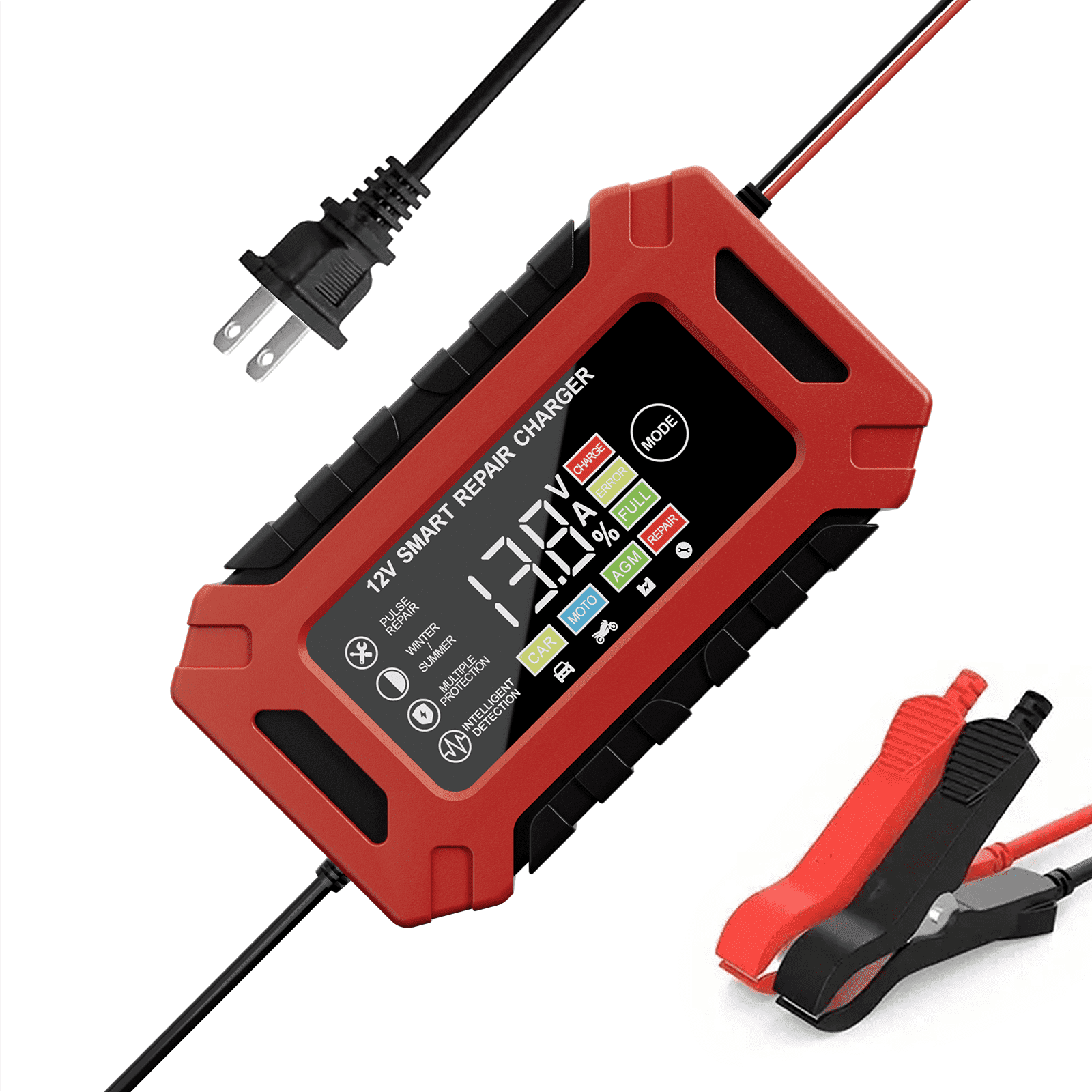 Cardivek Smart car battery charger 12V6A Car And Motorcycle Battery ...
