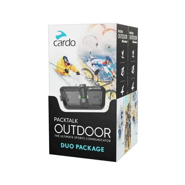 Cardo Packtalk Outdoor Duo Helmet Communication System - Black ...