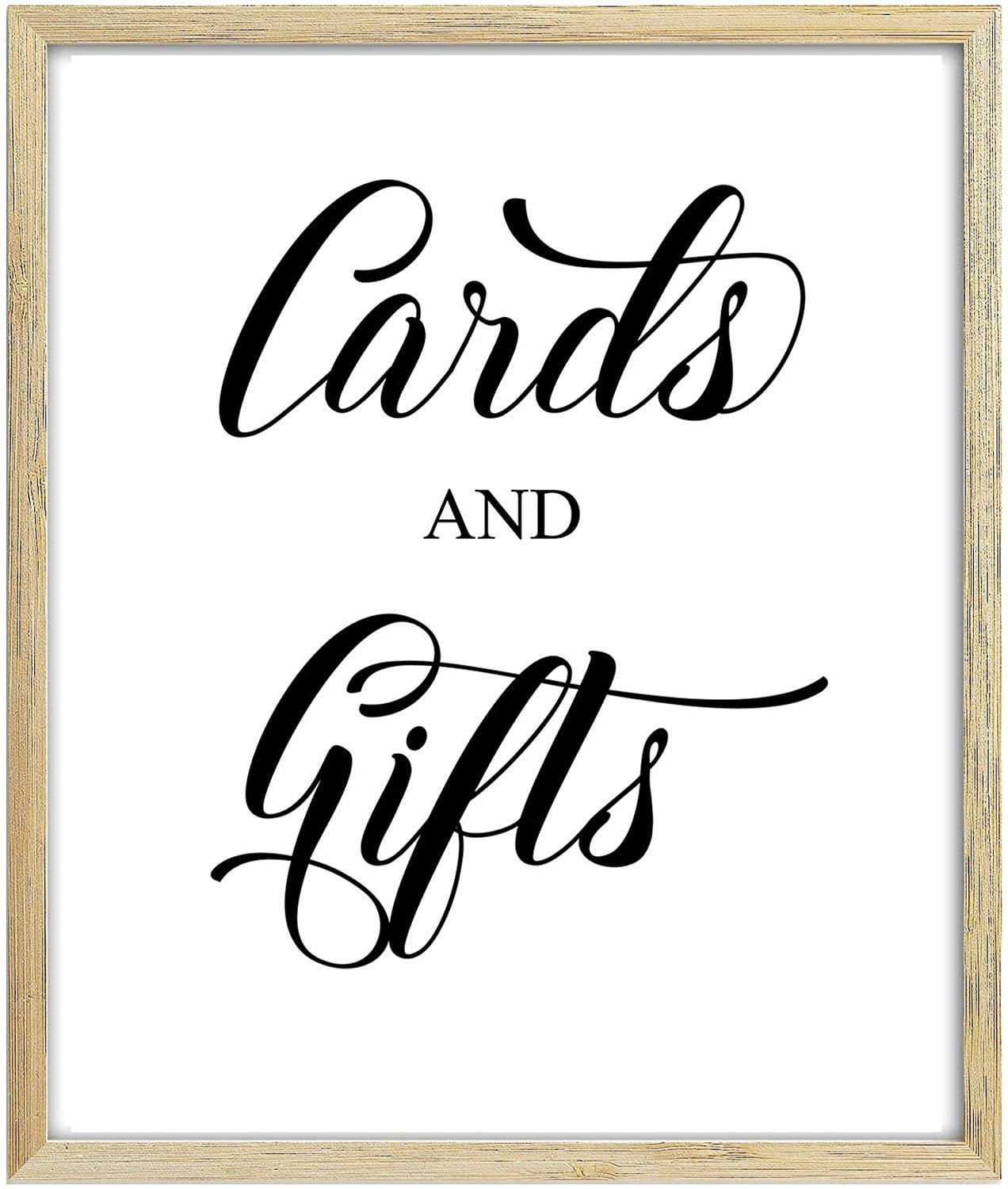 Cards And Gifts Wedding Décor Sign, Calligraphy Party Print Wedding ...