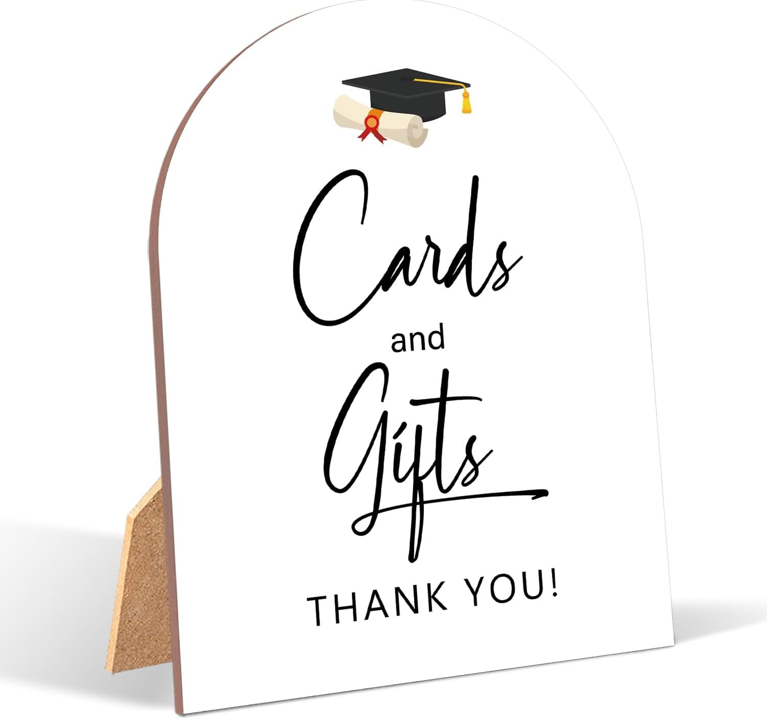 Cards and Gifts Sign For Graduation, Grad Party Decor Class of 2025, 6 ...