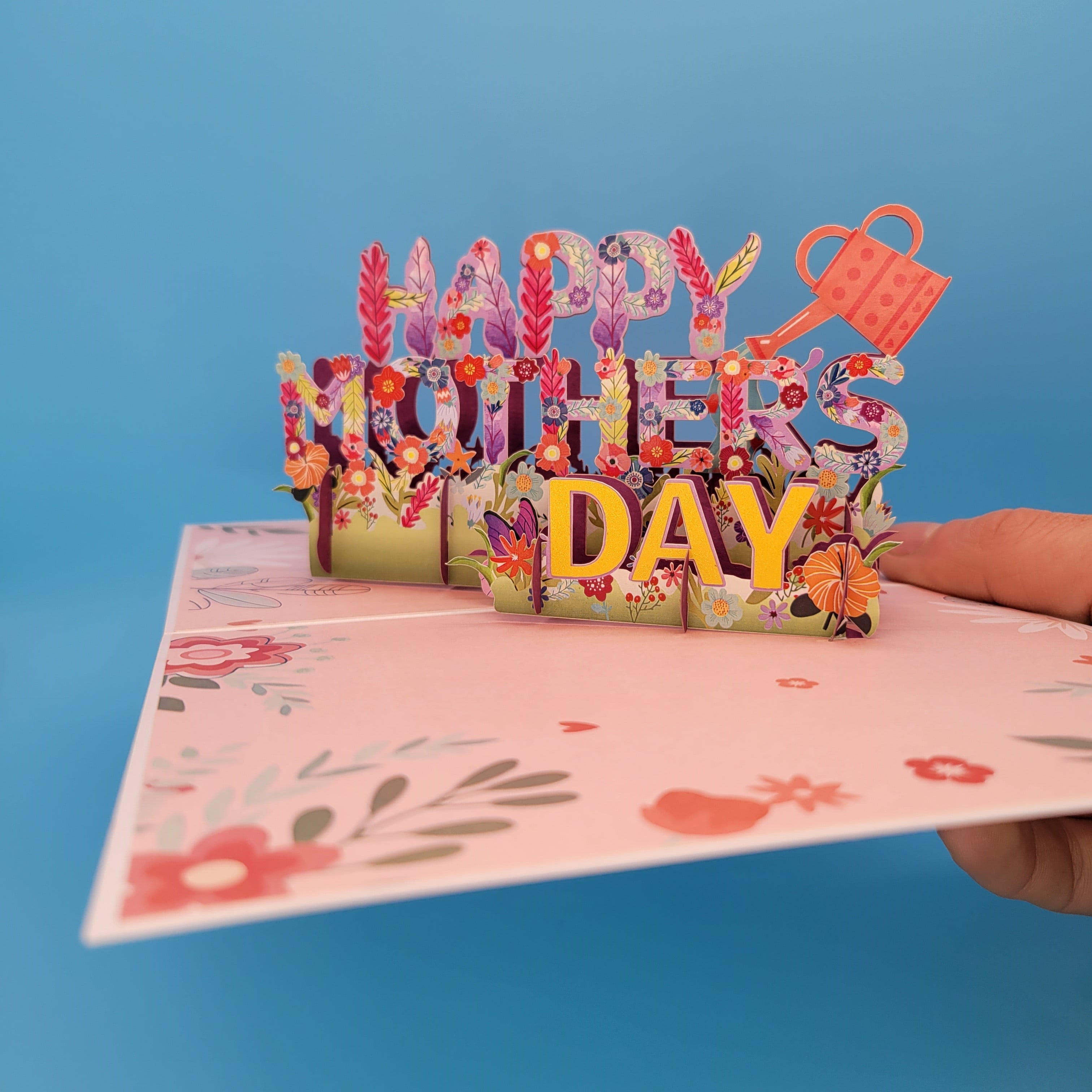 Cardstalked 3D Pop-Up Floral Mother's Day Card, Pearl White, Memorable ...