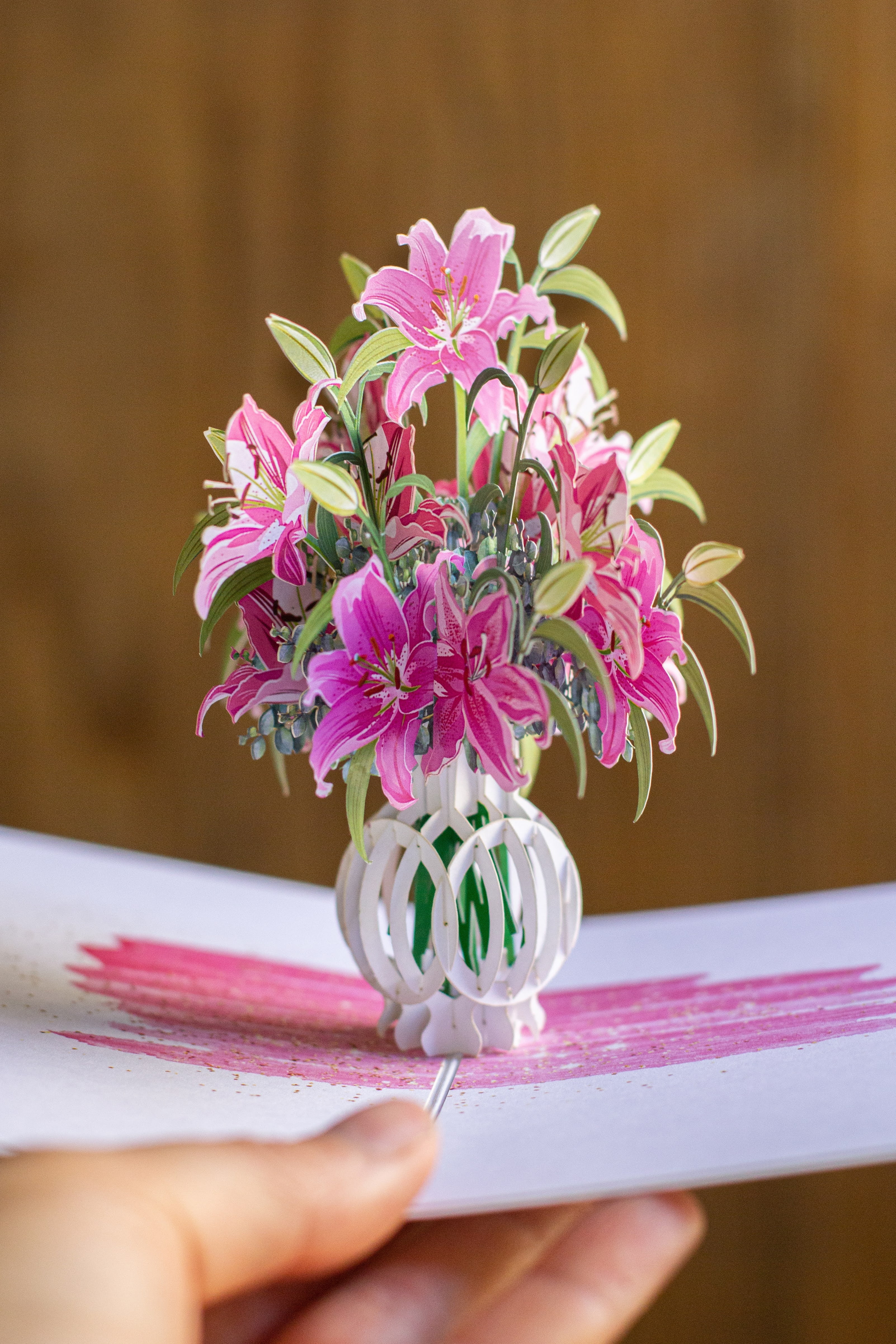 Cardstalked Handmade Pop-Up Lily Greeting Card - Designed by Disabled ...