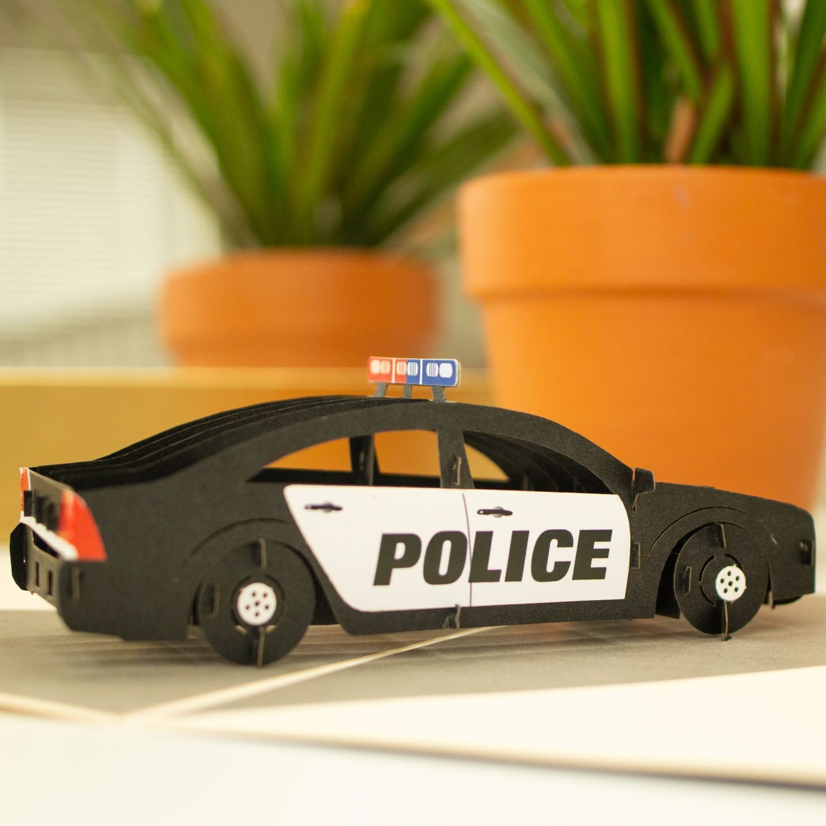 Cardstalked Police Pop-Up Greeting Card - Surprise with a Pop-Up Police ...