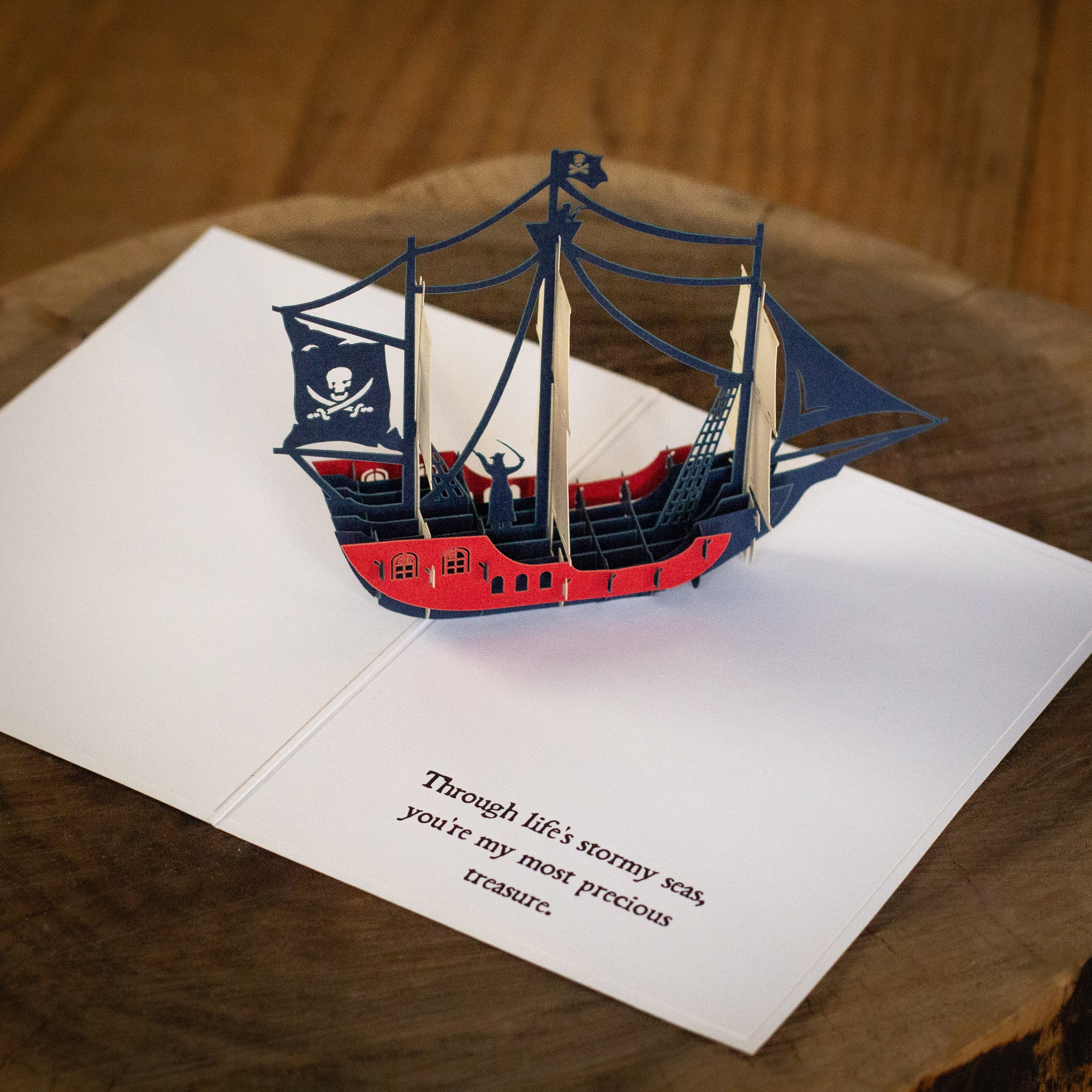 Cardstalked Pop-Up Pirate Anniversary Card - Handmade Valentine's Day ...