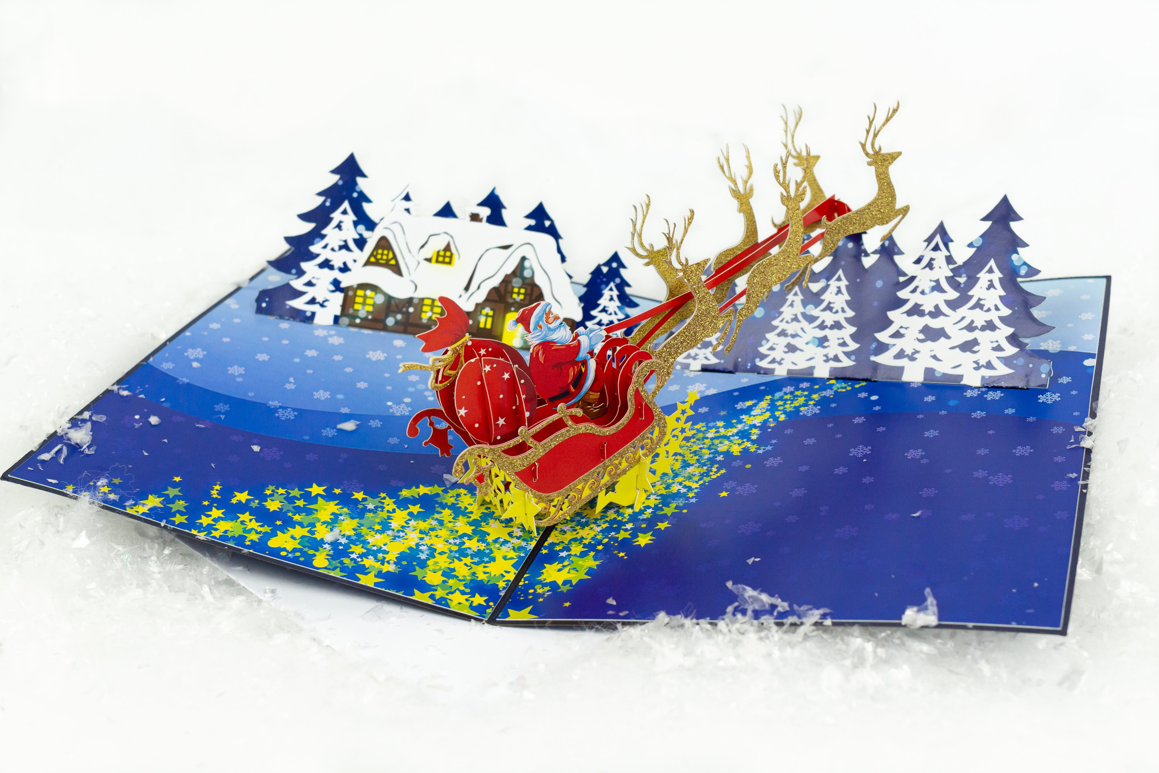 Cardstalked Pop-Up Santa Christmas Card, Help spread holiday cheer with ...