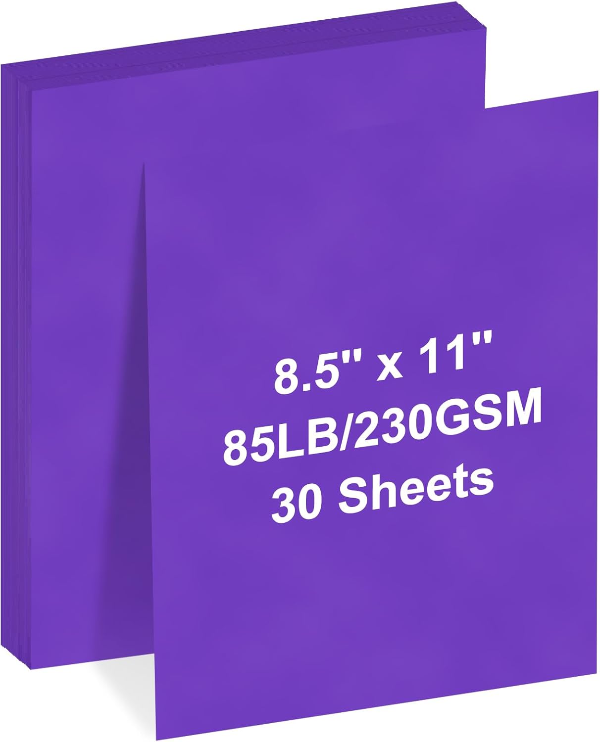 Cardstock 8.5" x 11 "，30 Sheets Cardstock Paper 85 lb/230 gsm,Purple ...