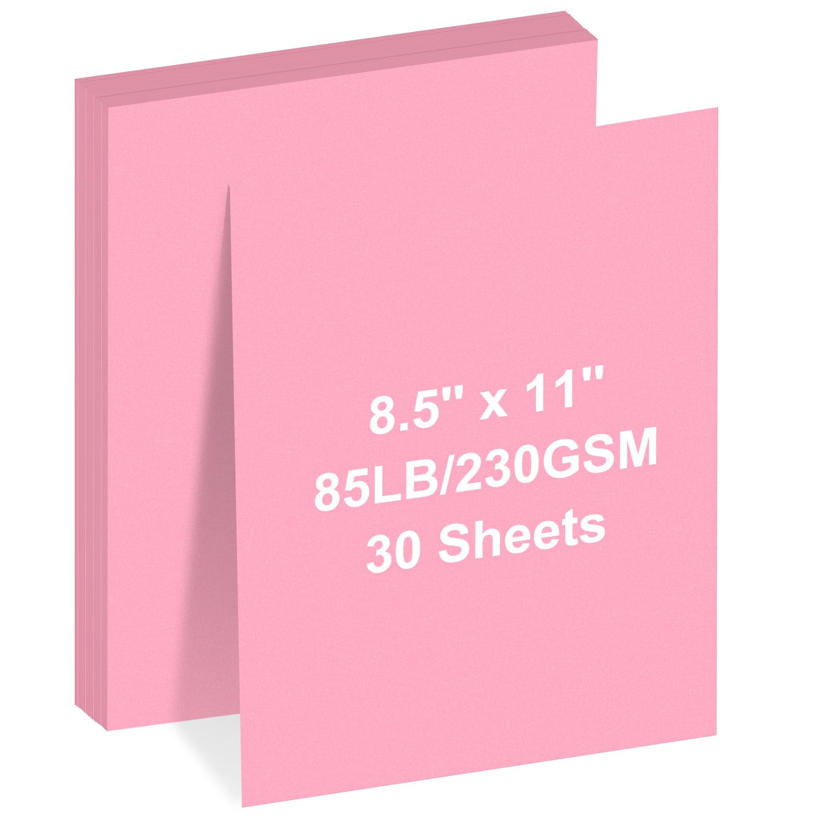 Cardstock 8.5" x 11 AIF9 "，30 Sheets Cardstock Paper 85 lb/230 gsm,Pink ...