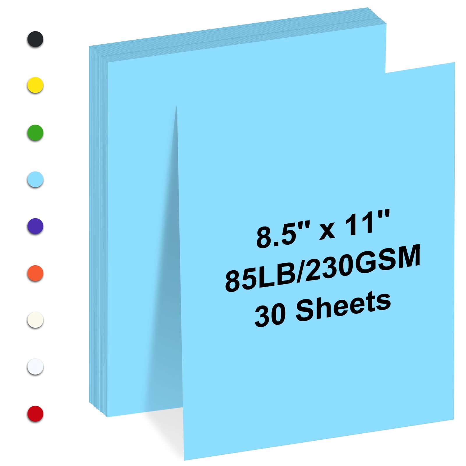 Cardstock 8.5" x 11 MFF30 ",Cardstock Paper 85 lb/230 gsm,Blue Card ...