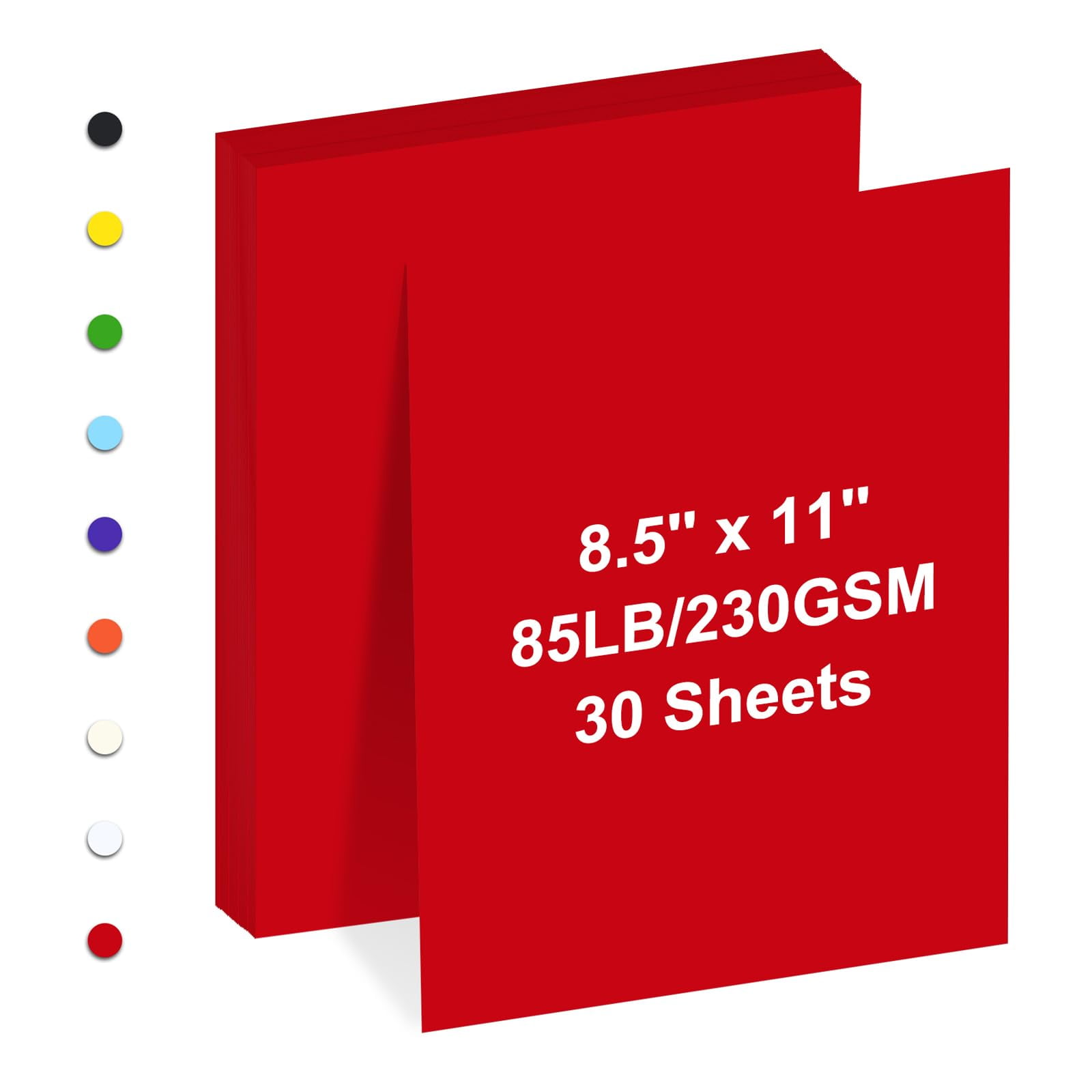 Cardstock 8.5" x 11 MFF30 ", Cardstock Paper 85 lb/230 gsm,Red Card ...
