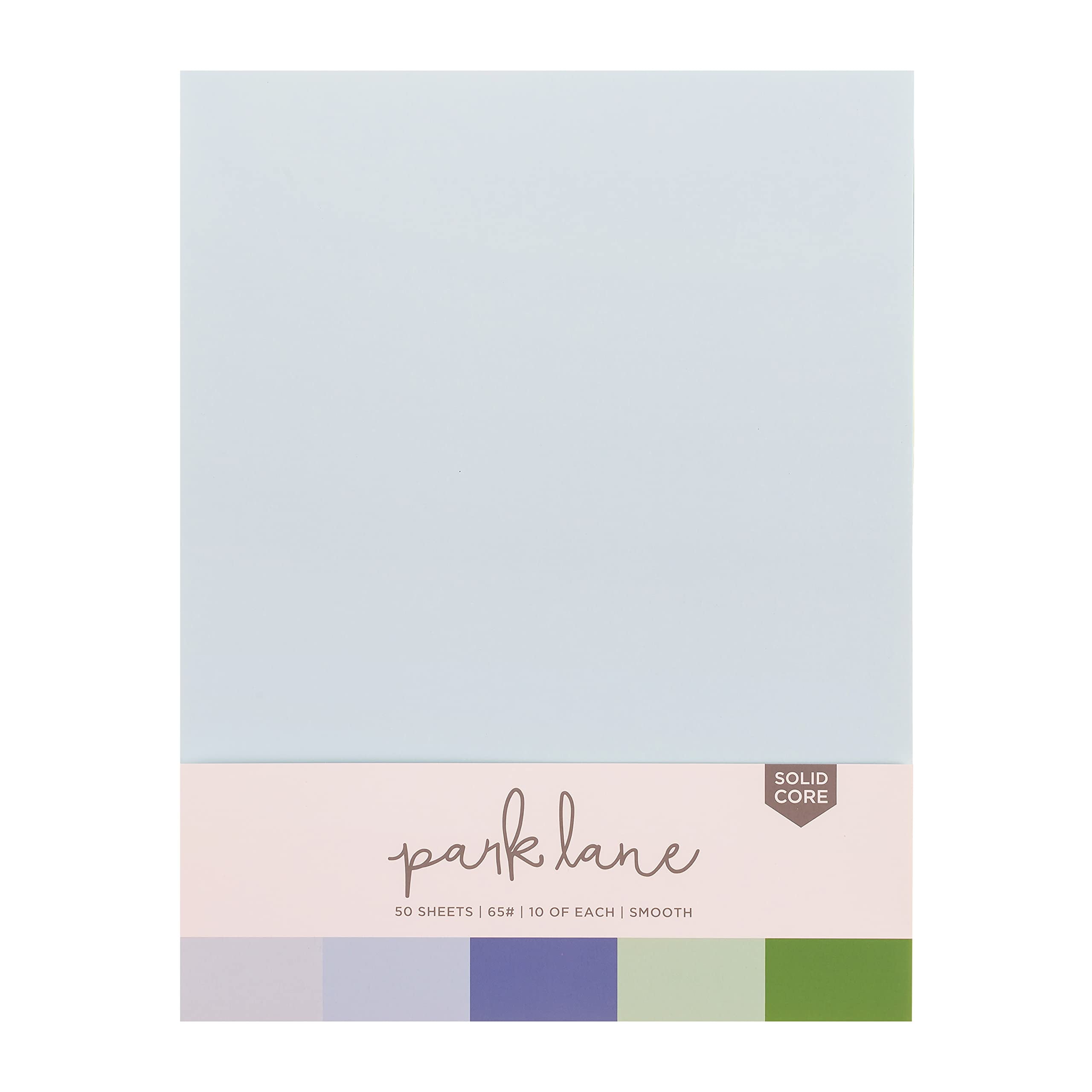 Park Lane Cardstock Paper Pack, 8.5 x 11 Inches, Assorted Green and ...