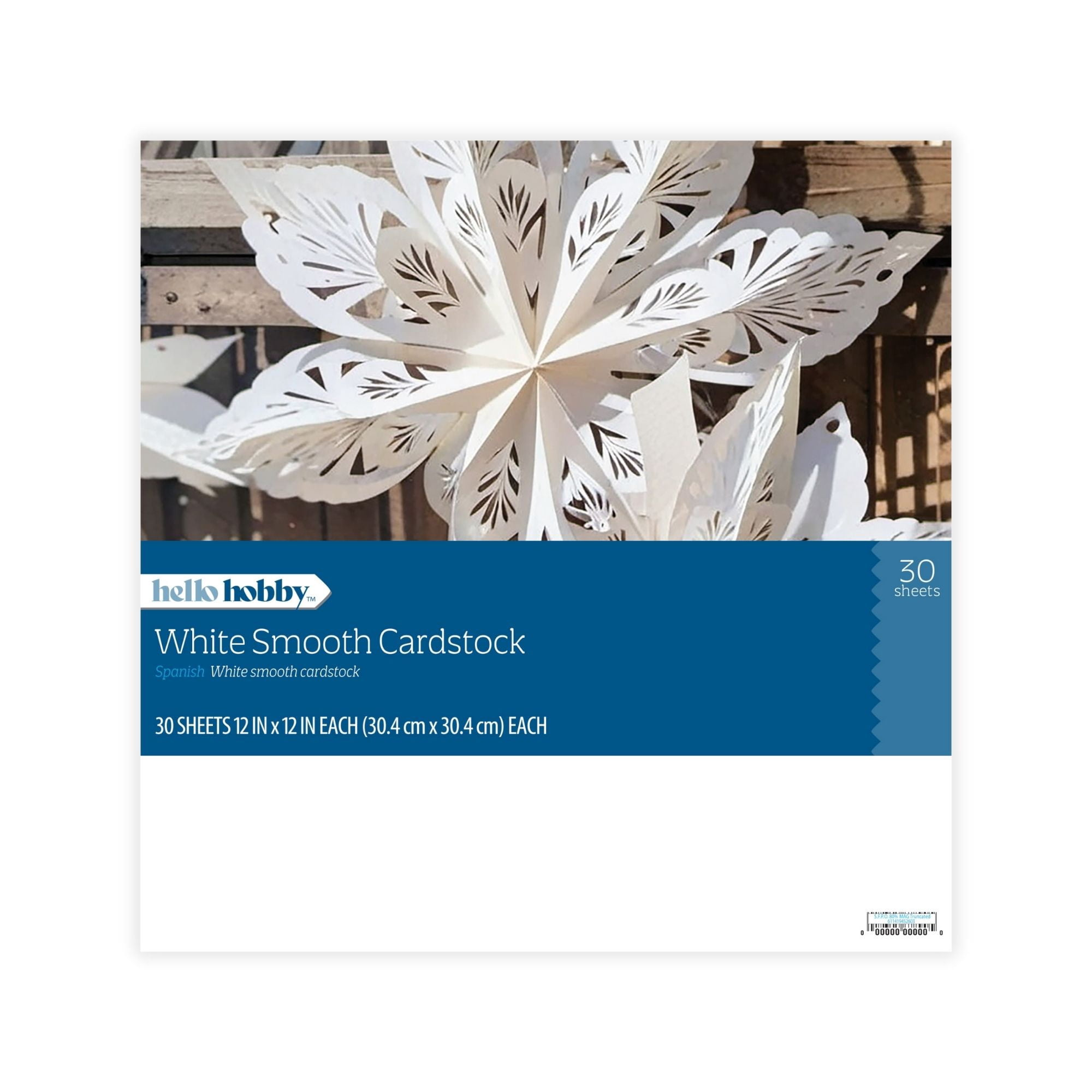 Smooth White Cardstock pack - 12 x 12 inches - 30 sheets - Walmart.com