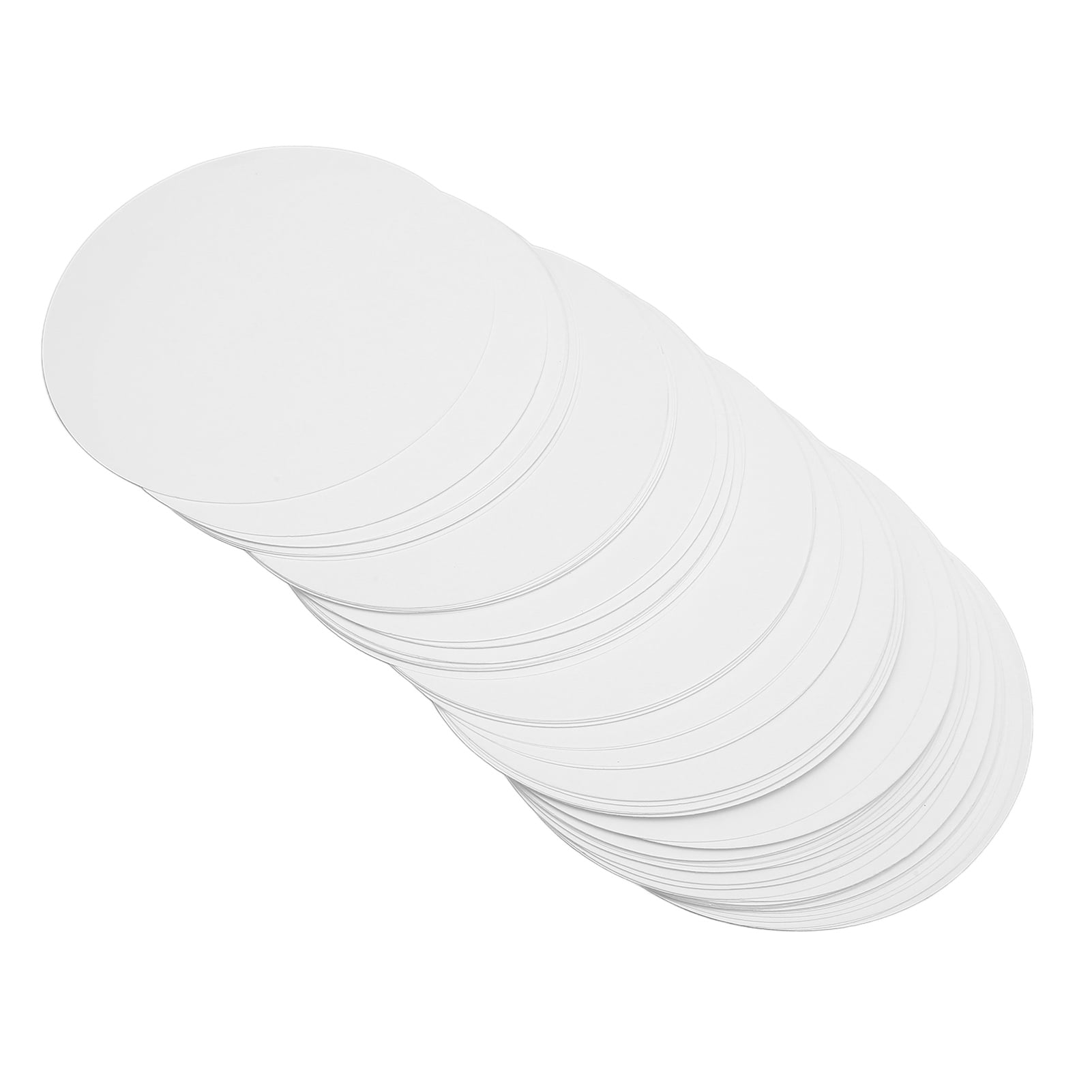 Cardstock Paper Circles for Arts and Crafts, Clear Button Badge Film ...