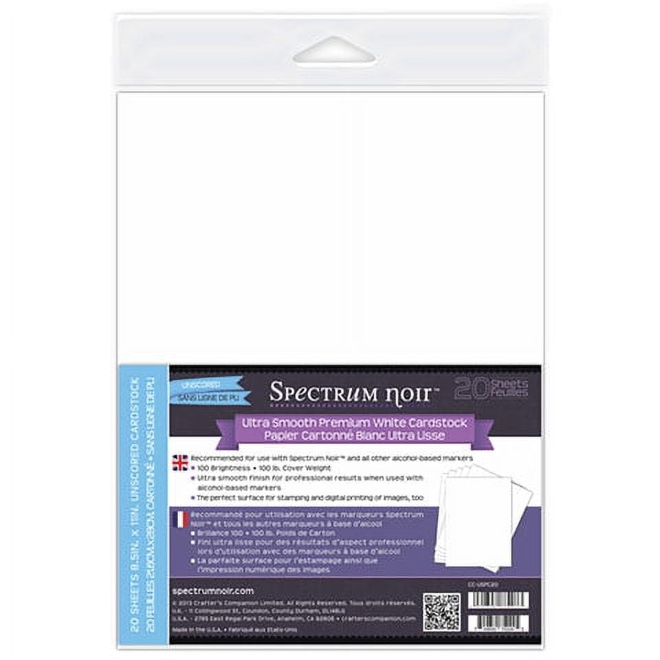 Cardstock Premium White 20Pk Ultra Smooth W Spectrum Noir - Walmart.com