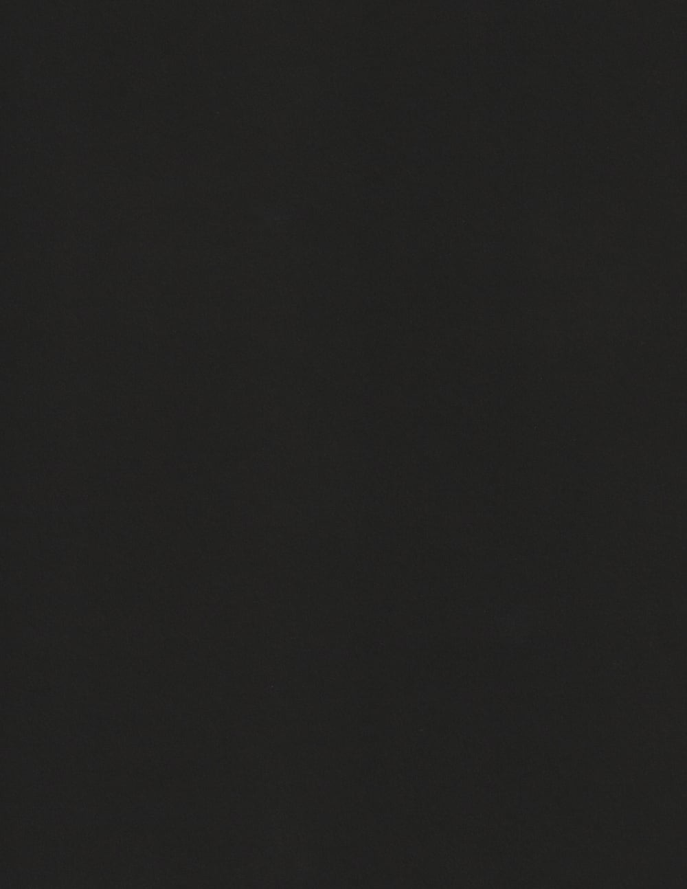 Cardstock Warehouse Lessebo Pitch Black - 8.5 x 11 inch 83 lb ...