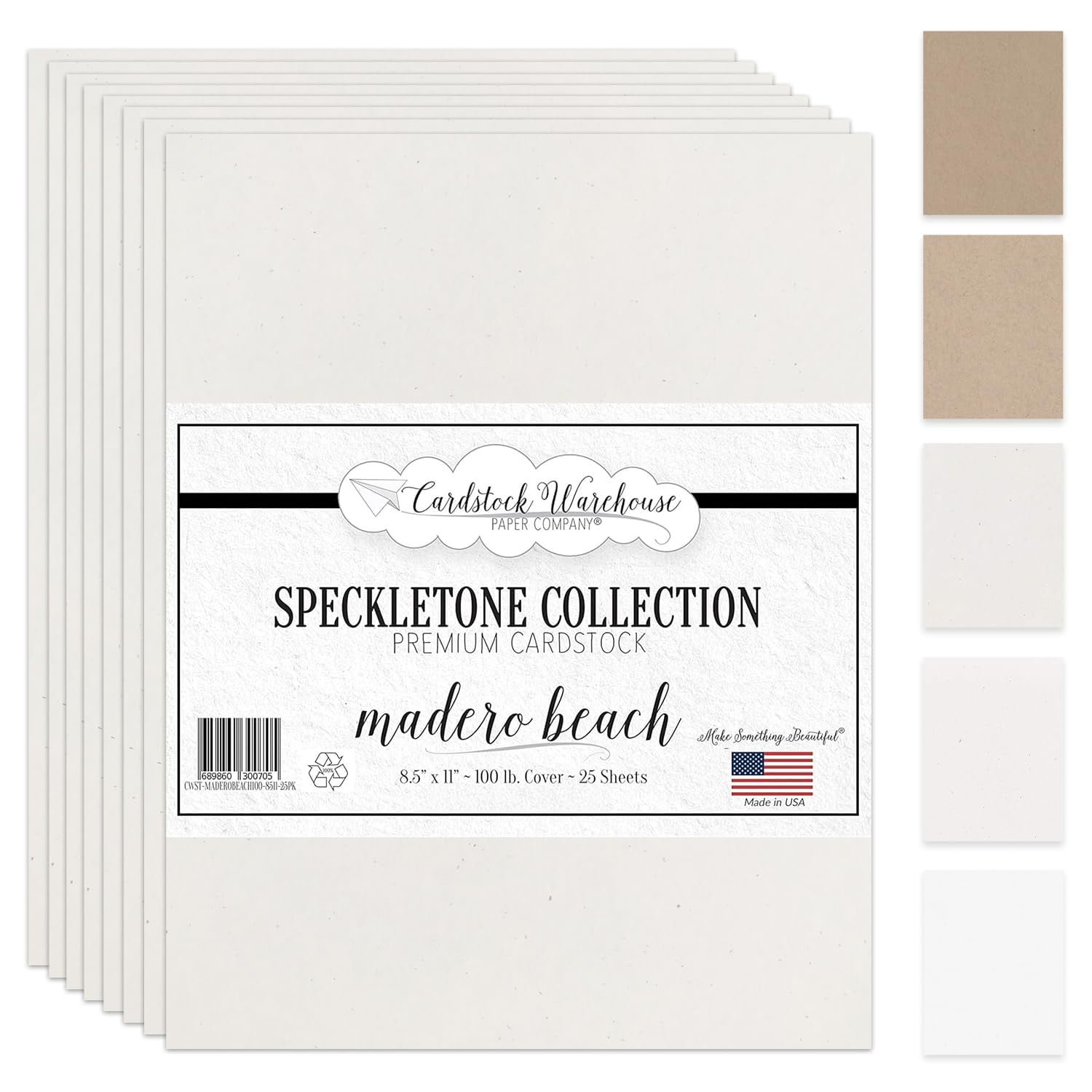 Cardstock Warehouse Speckletone Madero AIF9 Beach Sand Card Paper - 25 ...
