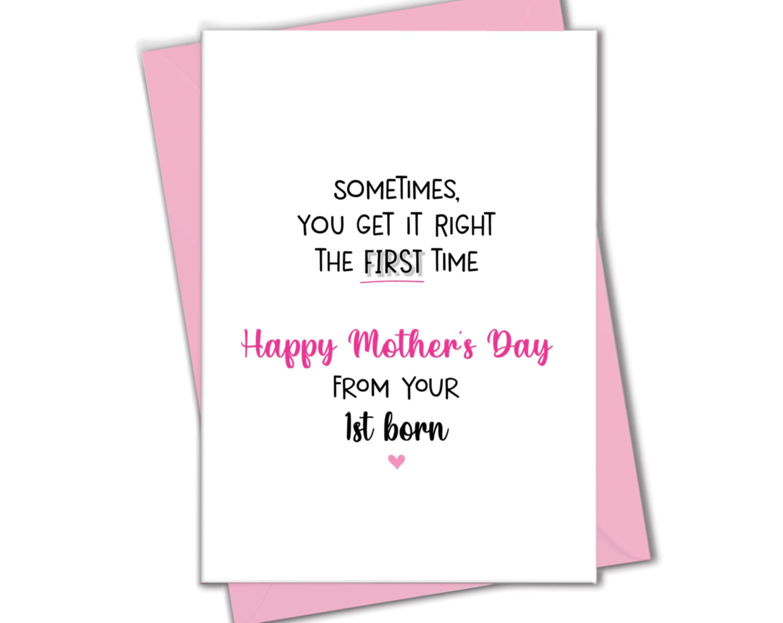 The Cardtel Mother's Day Card from 1st Child for Mom, Funny Joke Card ...
