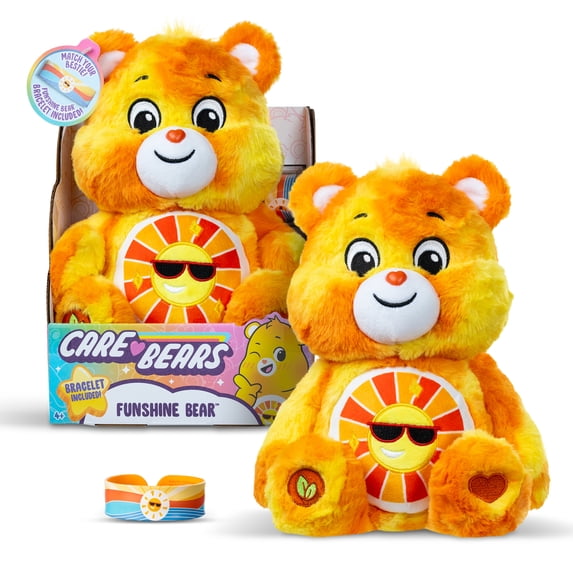 Care Bears - 14" Medium Plush - Color Splash Collection - Funshine Bear ...