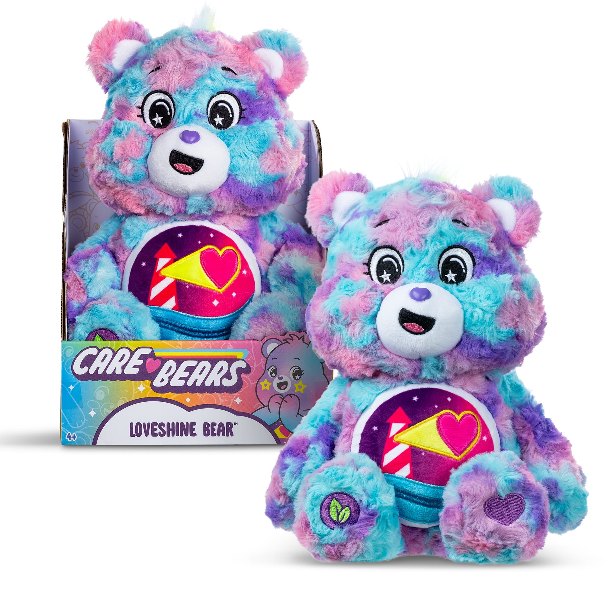 Care Bears - 14" Medium Plush - Color Splash Collection - Loveshine Bear , Ages 4 Year and Up ...