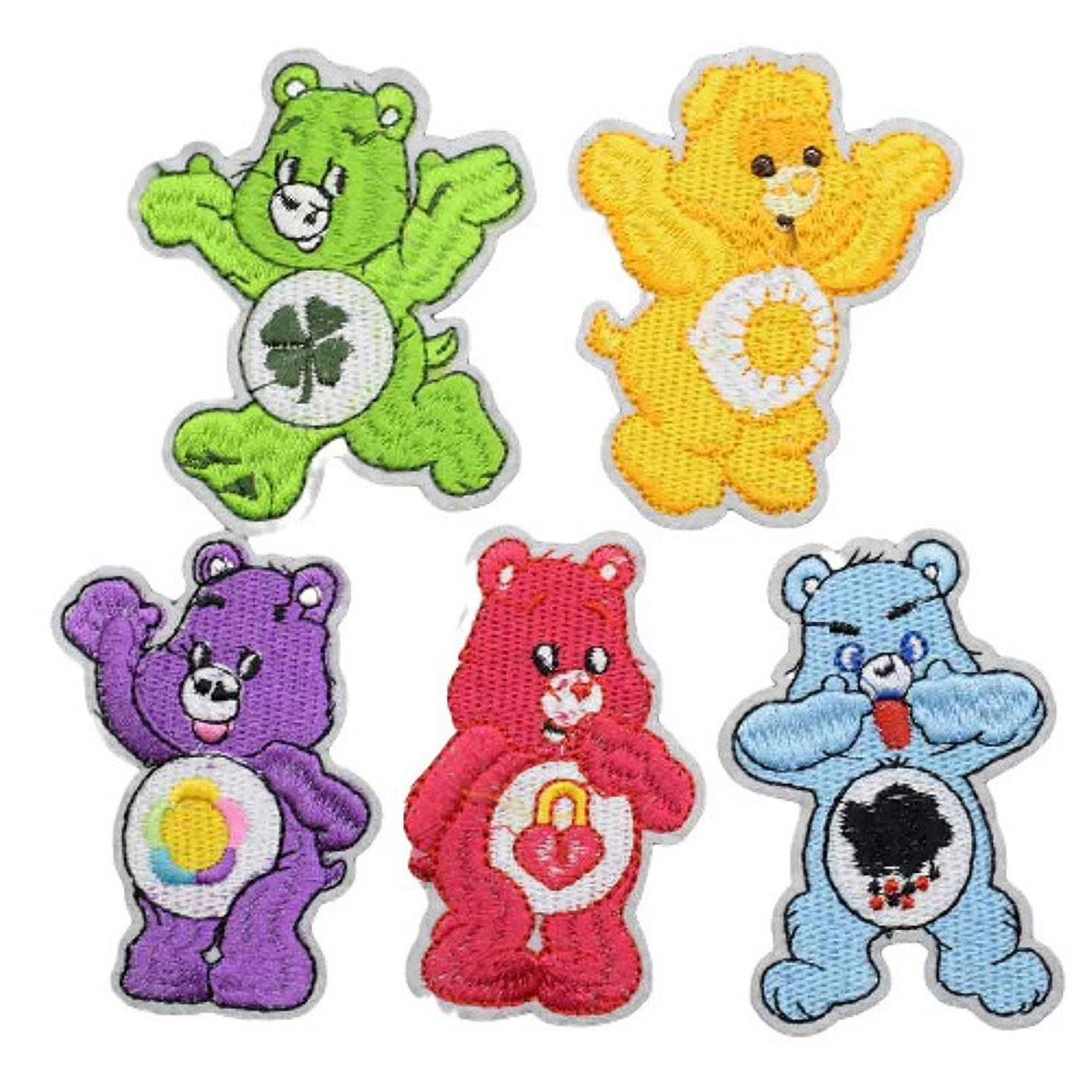 Care Bears 2.25 Inch Tall Embroidered Iron On Patch Set of 5 Patches - Walmart.com