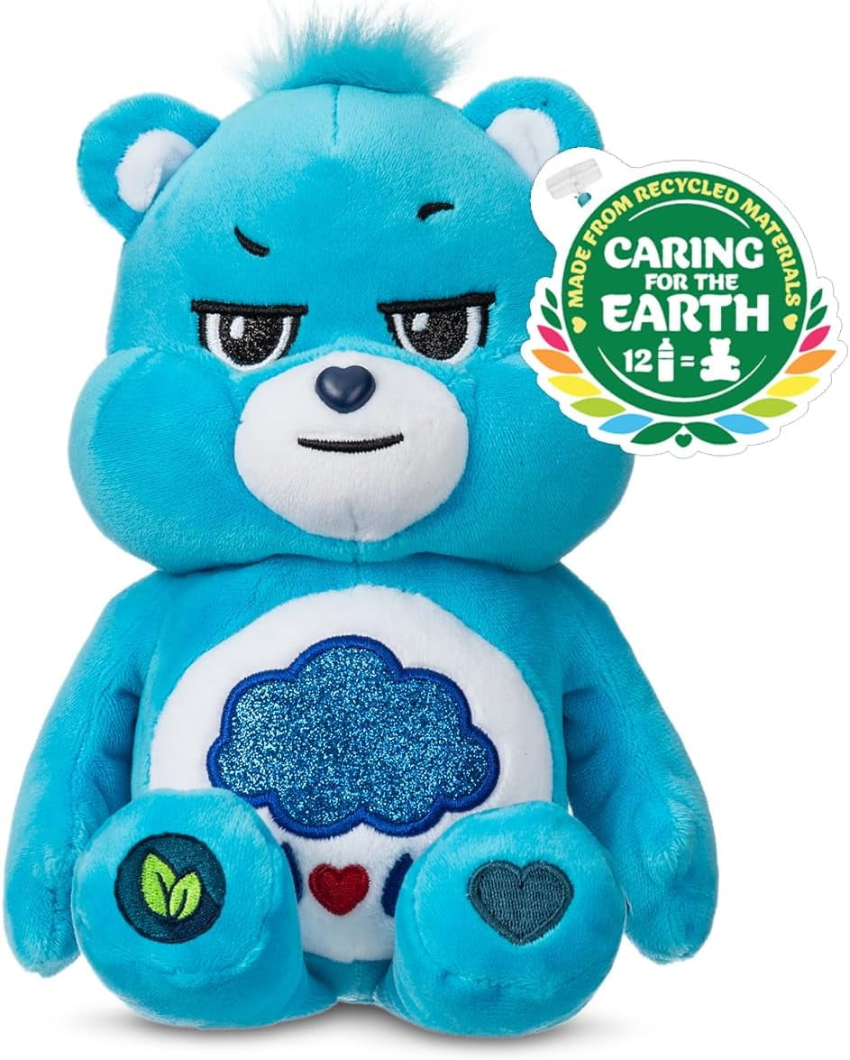 Care Bears 9" Bean Plush (Glitter Belly) - Grumpy Bear - Soft Huggable ...