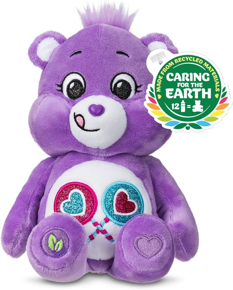 Care Bears 9" Bean Plush (Glitter Belly) - Share Bear - Soft Huggable ...