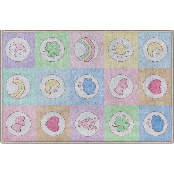 Care Bears Baby Badges 2' x 3' Multi Area Rug by Well Woven - Walmart.com