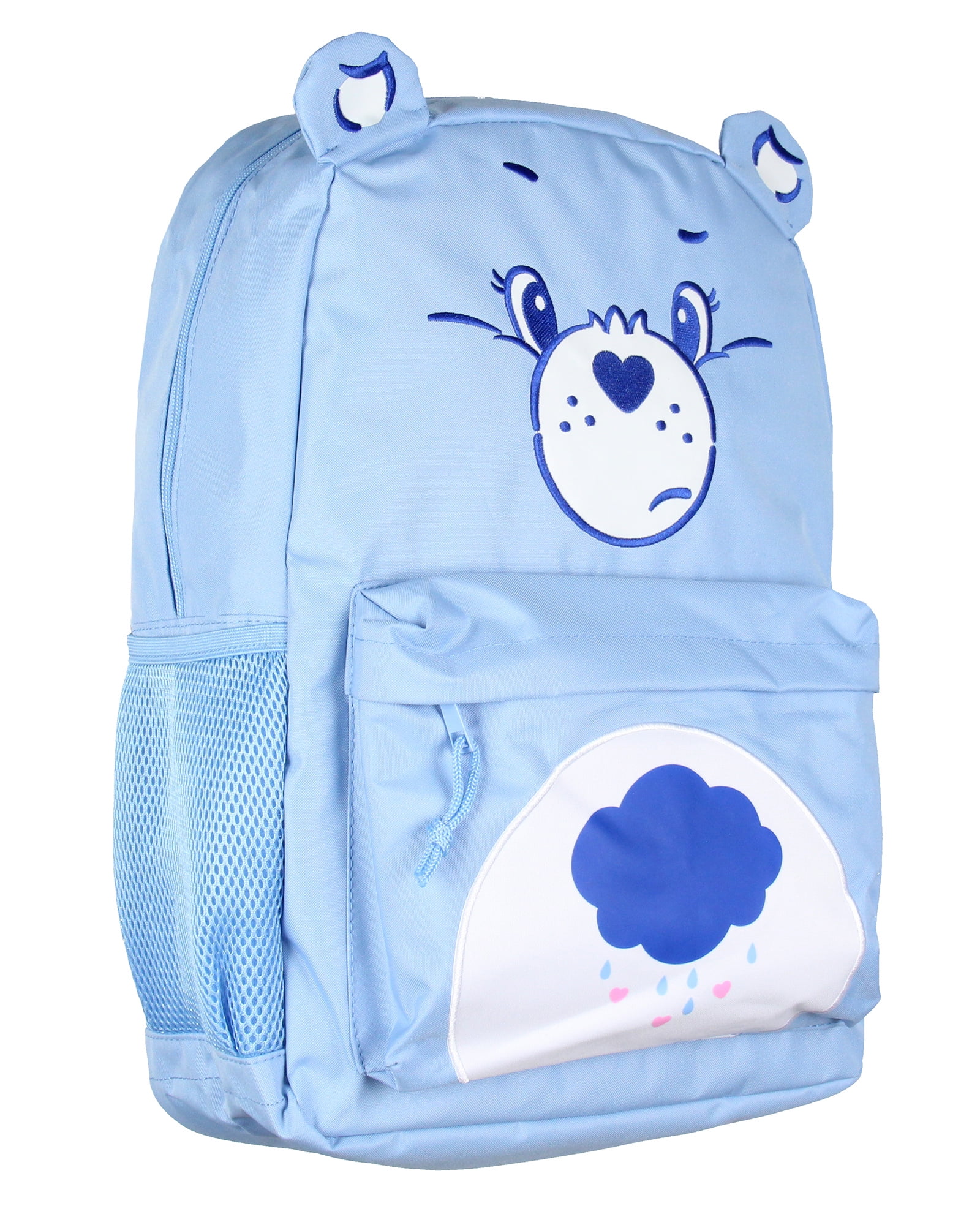 Care Bears Backpack Grumpy Bear Embroidered Face with Rain Cloud Belly ...