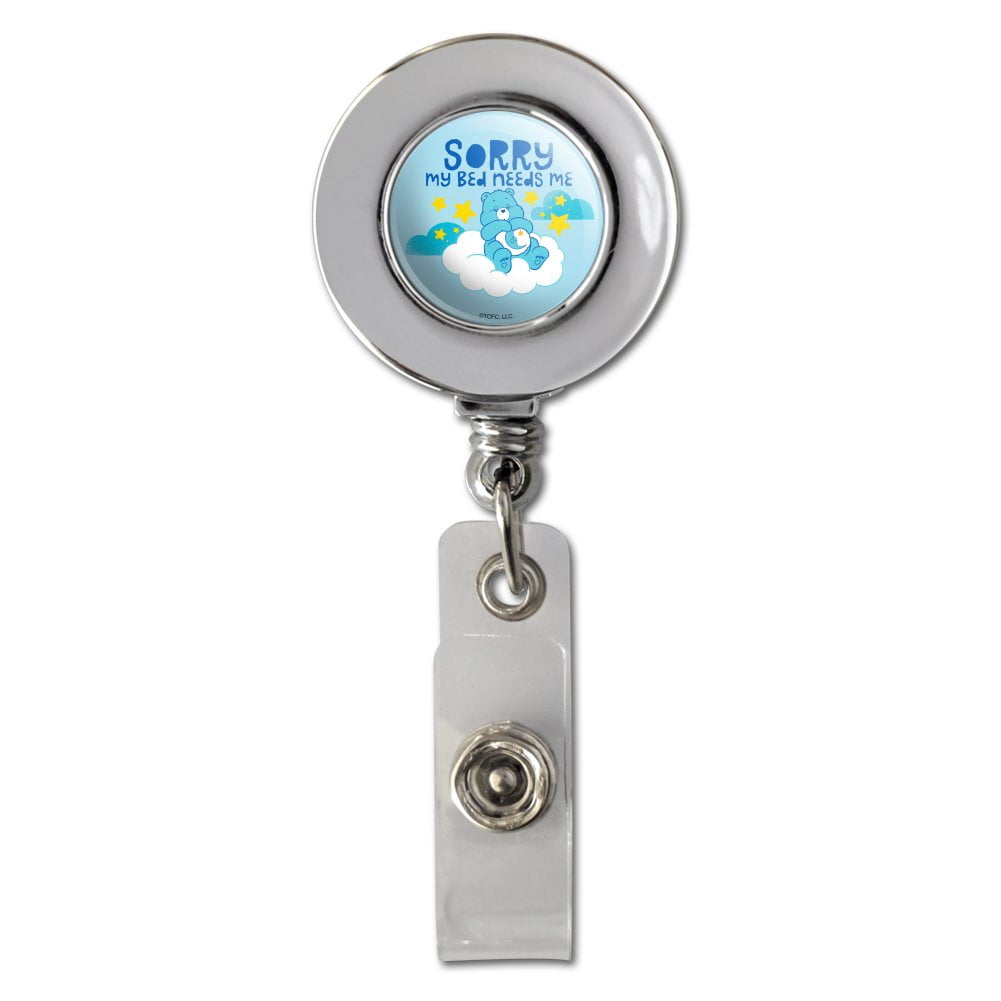 Care Bears Bedtime Bear My Bed Needs Me Retractable Reel Chrome Badge ...
