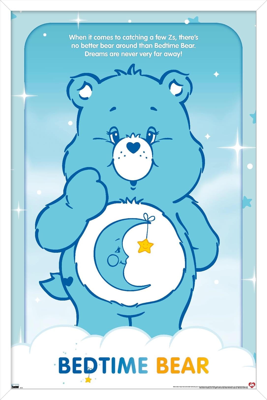 Care Bears - Bedtime Bear Wall Poster, 14.725" x 22.375" Framed ...