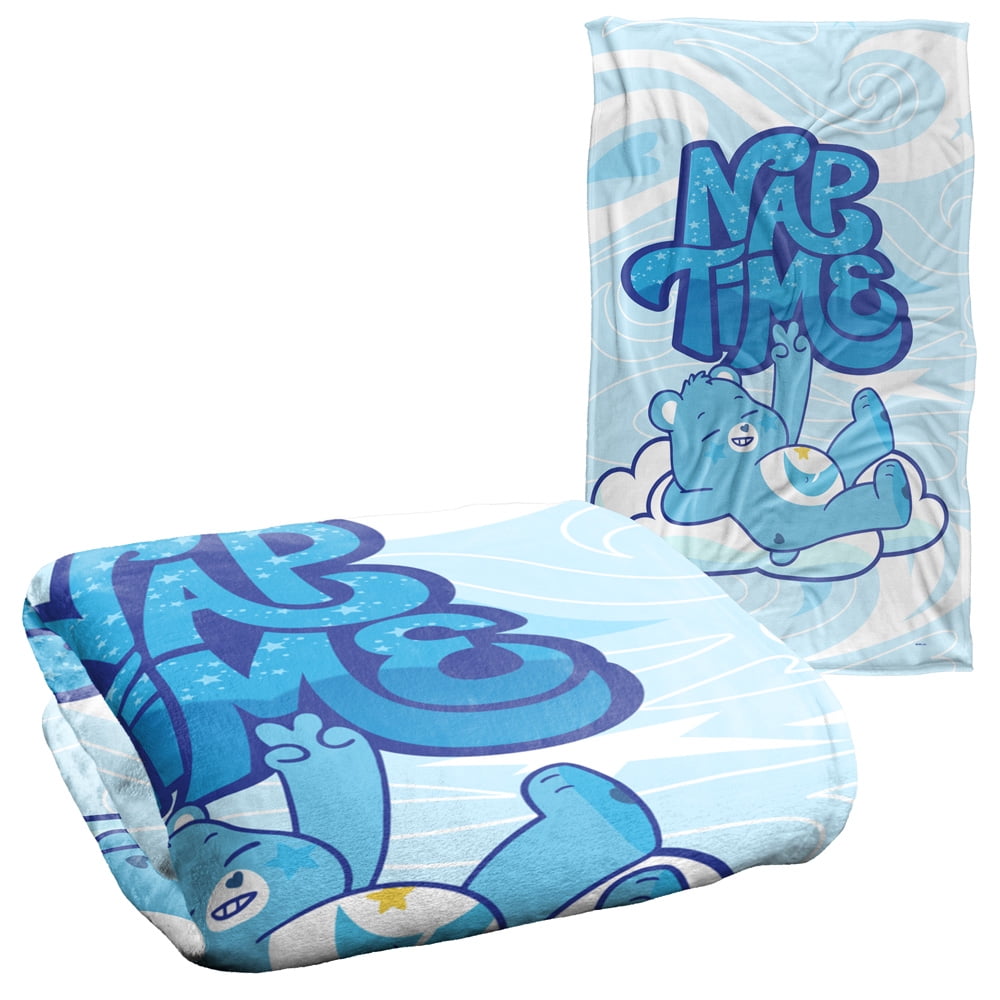 Care Bears Blanket, 36' x 58' Nap Time Silky Touch Super Soft Throw ...