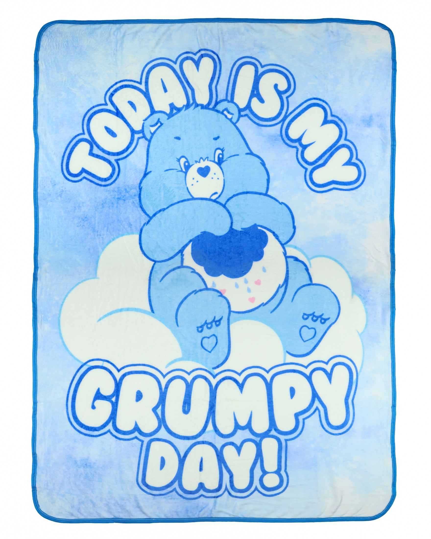 Care Bears Blanket, 45"x60", Today Is My Grumpy Day Fleece Throw ...
