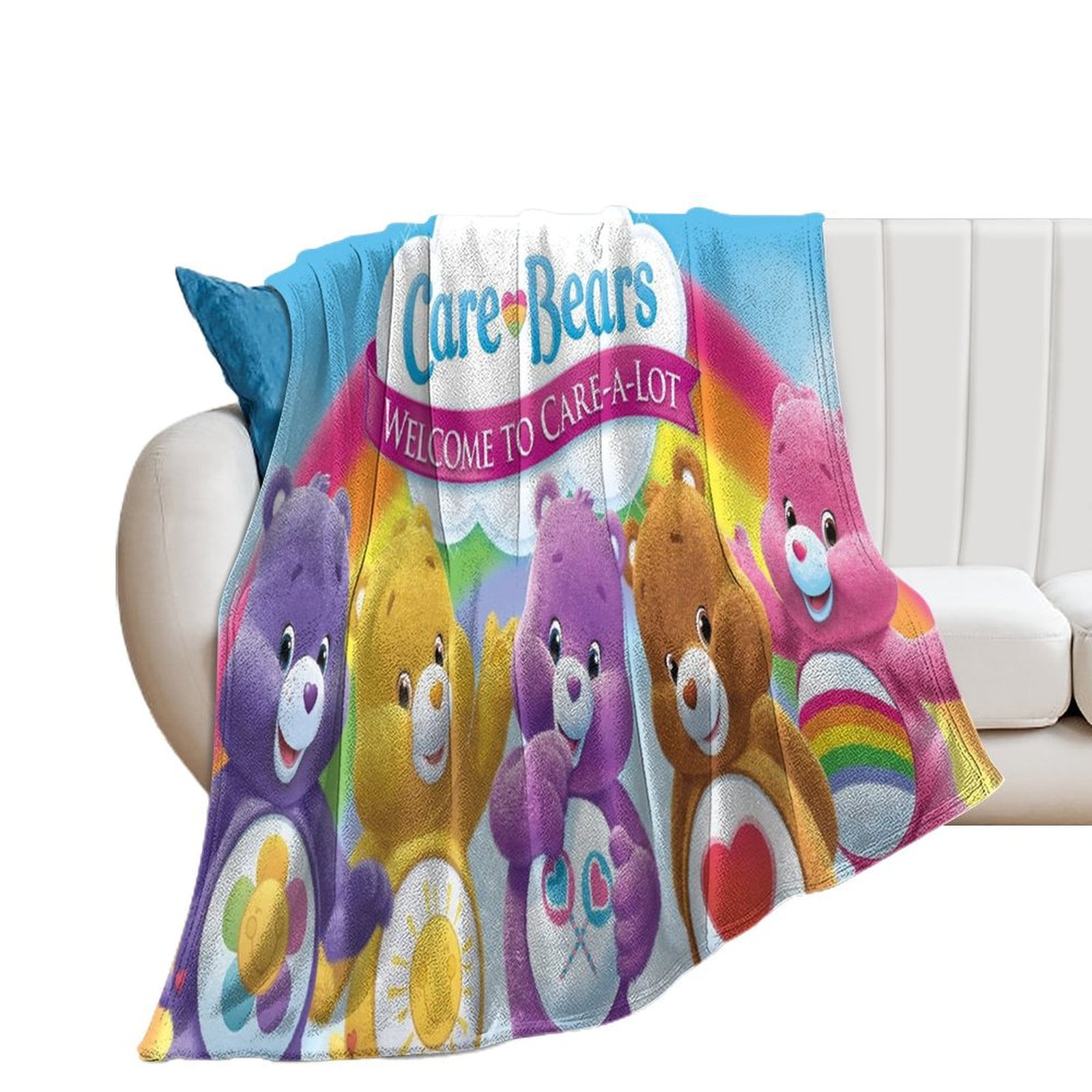 Care Bears Blanket Warm All Season For Kids Women Men Cute Anime Gift ...