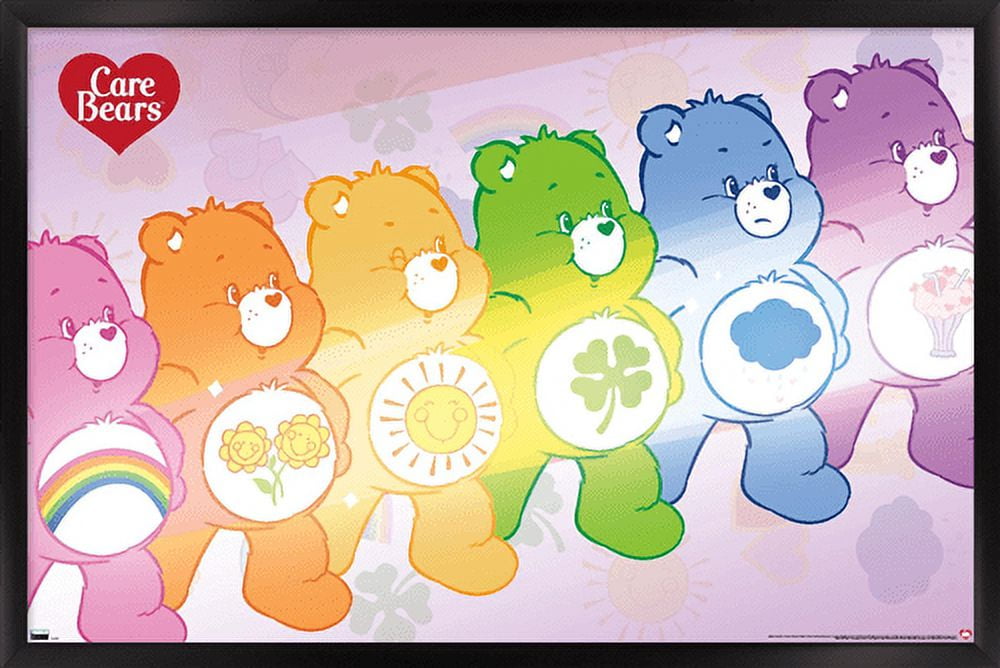 Care Bears - Care Bear Stare Wall Poster, 14.725" x 22.375" Framed ...