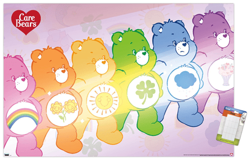 Care Bears - Care Bear Stare Wall Poster, 14.725" x 22.375" - Walmart.com