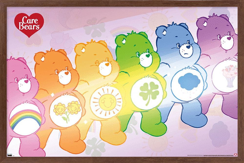 Care Bears - Care Bear Stare Wall Poster, 22.375" x 34" Framed ...