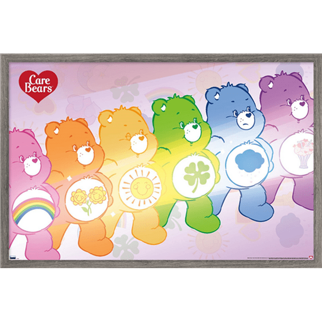Care Bears - Care Bear Stare Wall Poster, 22.375" x 34" Framed ...