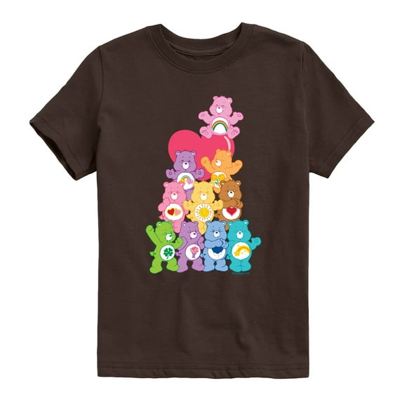Care Bears - Care Bears Heart Stack - Youth Boys Short Sleeve Graphic T ...