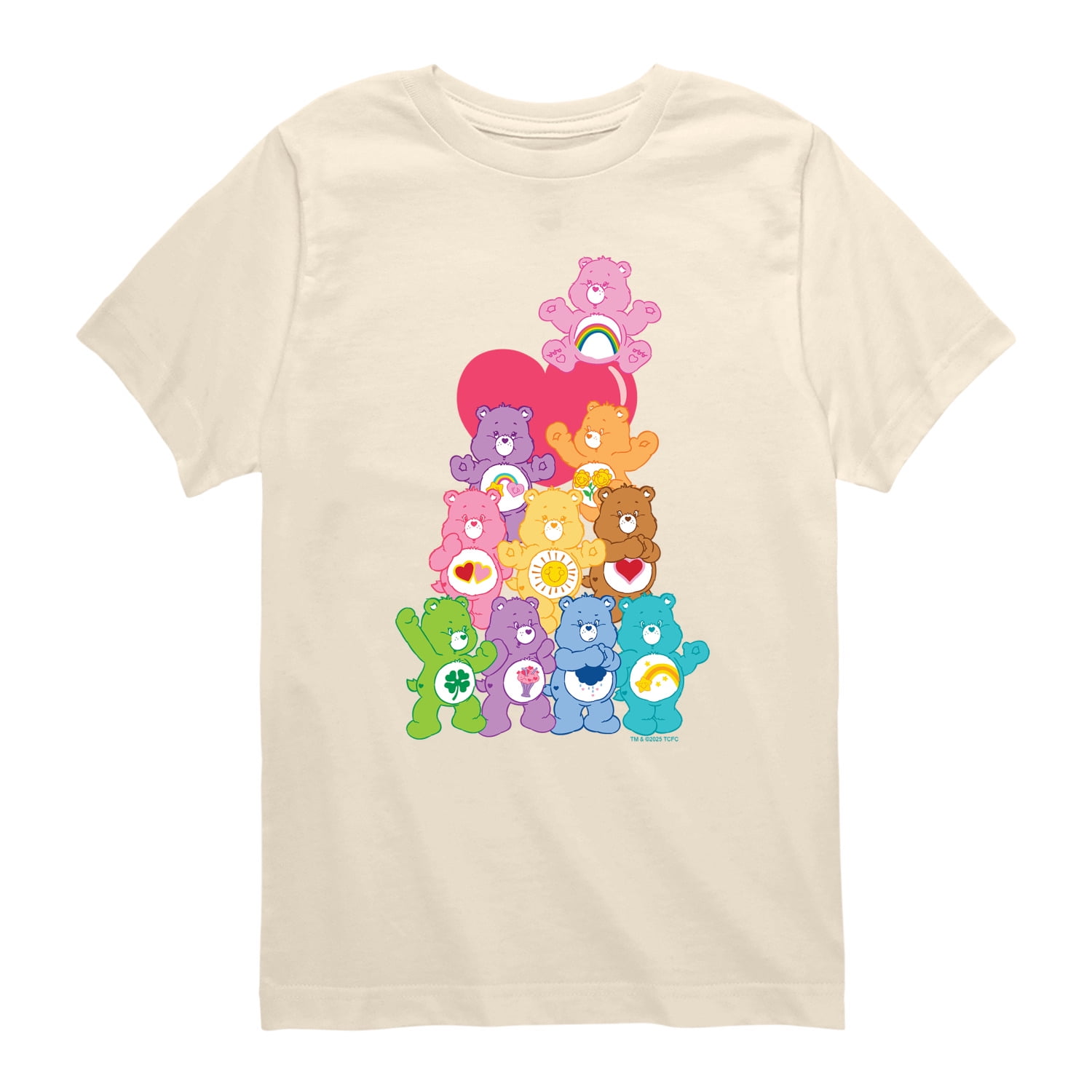 Care Bears - Care Bears Heart Stack - Youth Boys Short Sleeve Graphic T ...