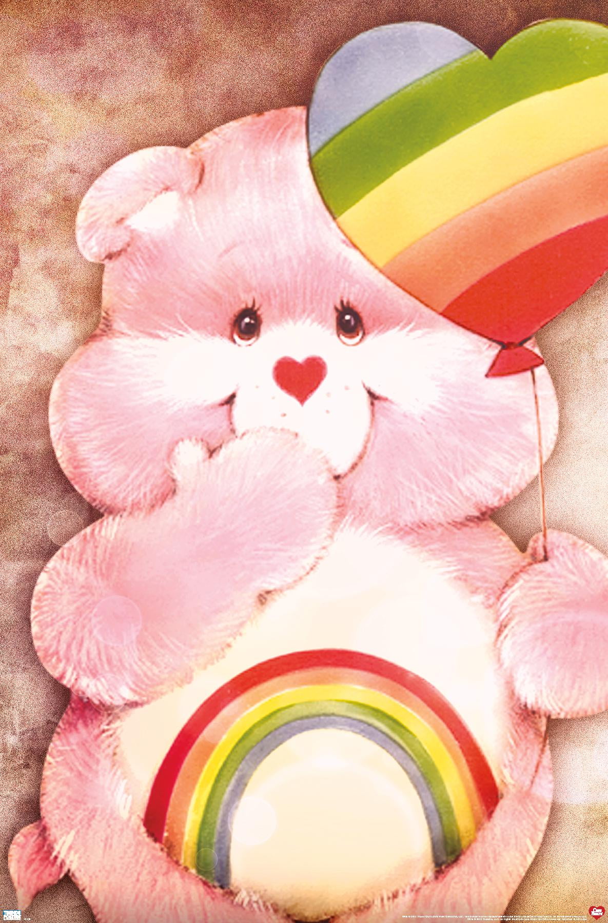 Care Bears - Cheer Bear Rainbow Balloon Wall Poster, 22.375" x 34 ...