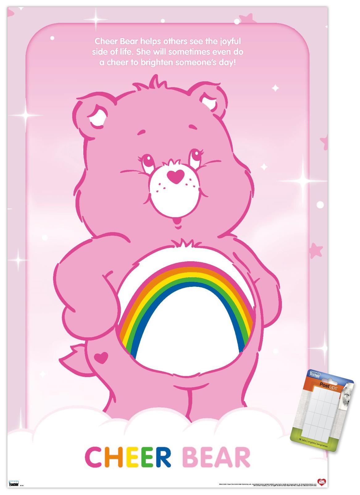 Care Bears - Cheer Bear Wall Poster, 14.725" x 22.375" - Walmart.com
