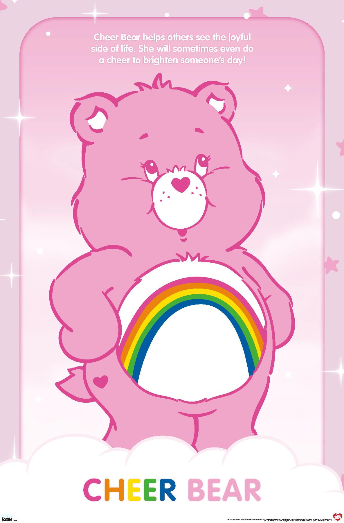 Care Bears - Cheer Bear Wall Poster, 14.725" x 22.375" - Walmart.com