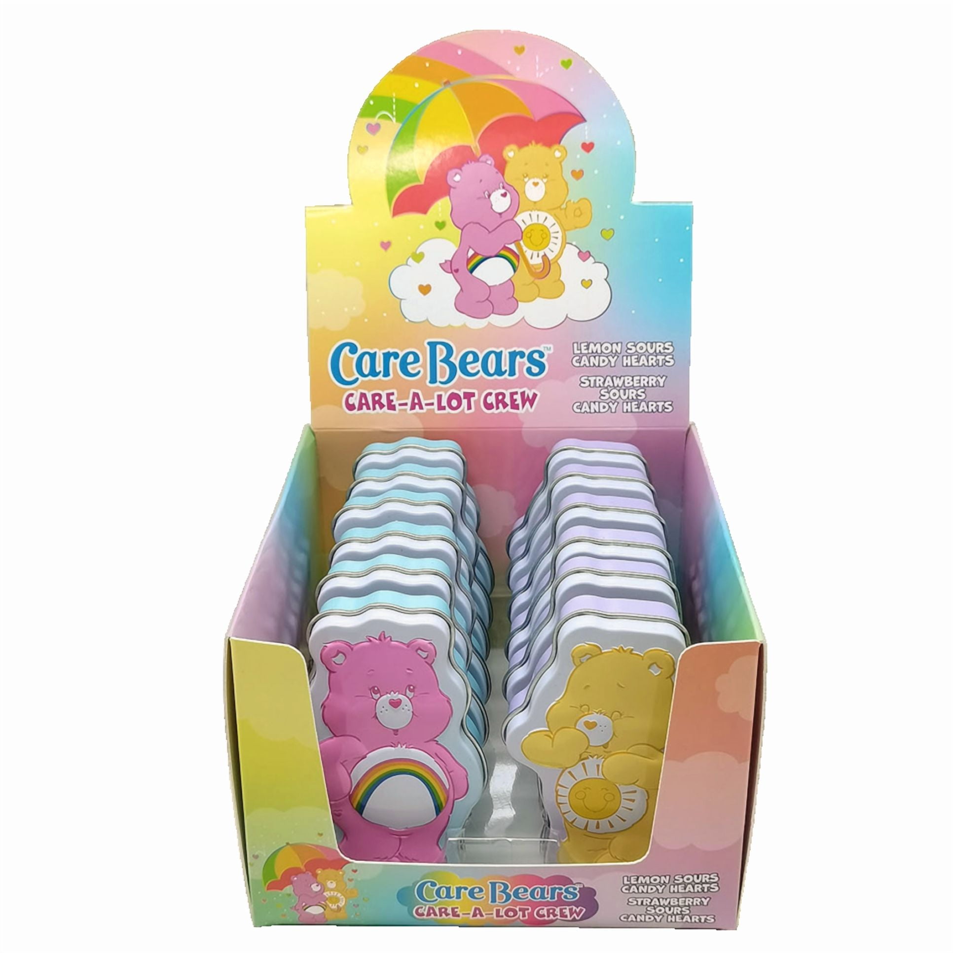 Care Bears Cheer Funshine Tins, 1 Ounce Sour Lemon & Sour Strawberry ...