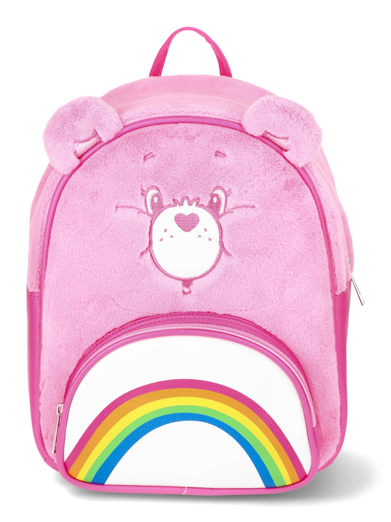 Care Bears Cheering & Caring Rainbow Women's Plush Mini Backpack, Pink