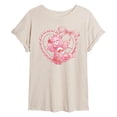 Care Bears - Coquette Heart - Juniors Oversized Graphic T-Shirt ...