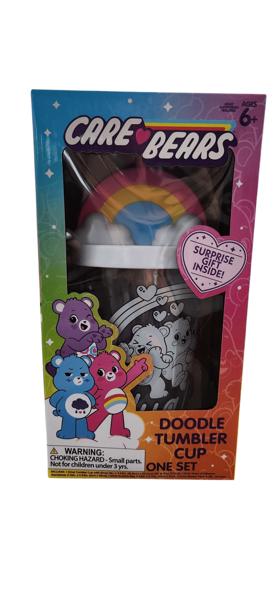 Care Bears Doodle Tumbler Cup 16 oz - Walmart.com