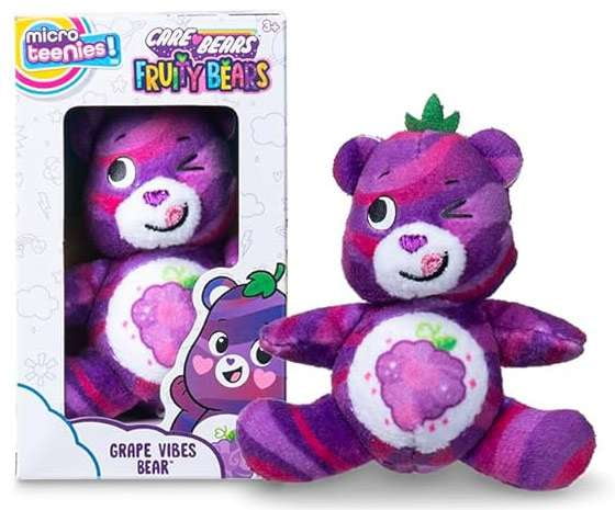 Care Bears Fruity Bears Grape Vibes Bear Micro Plush - Walmart.com