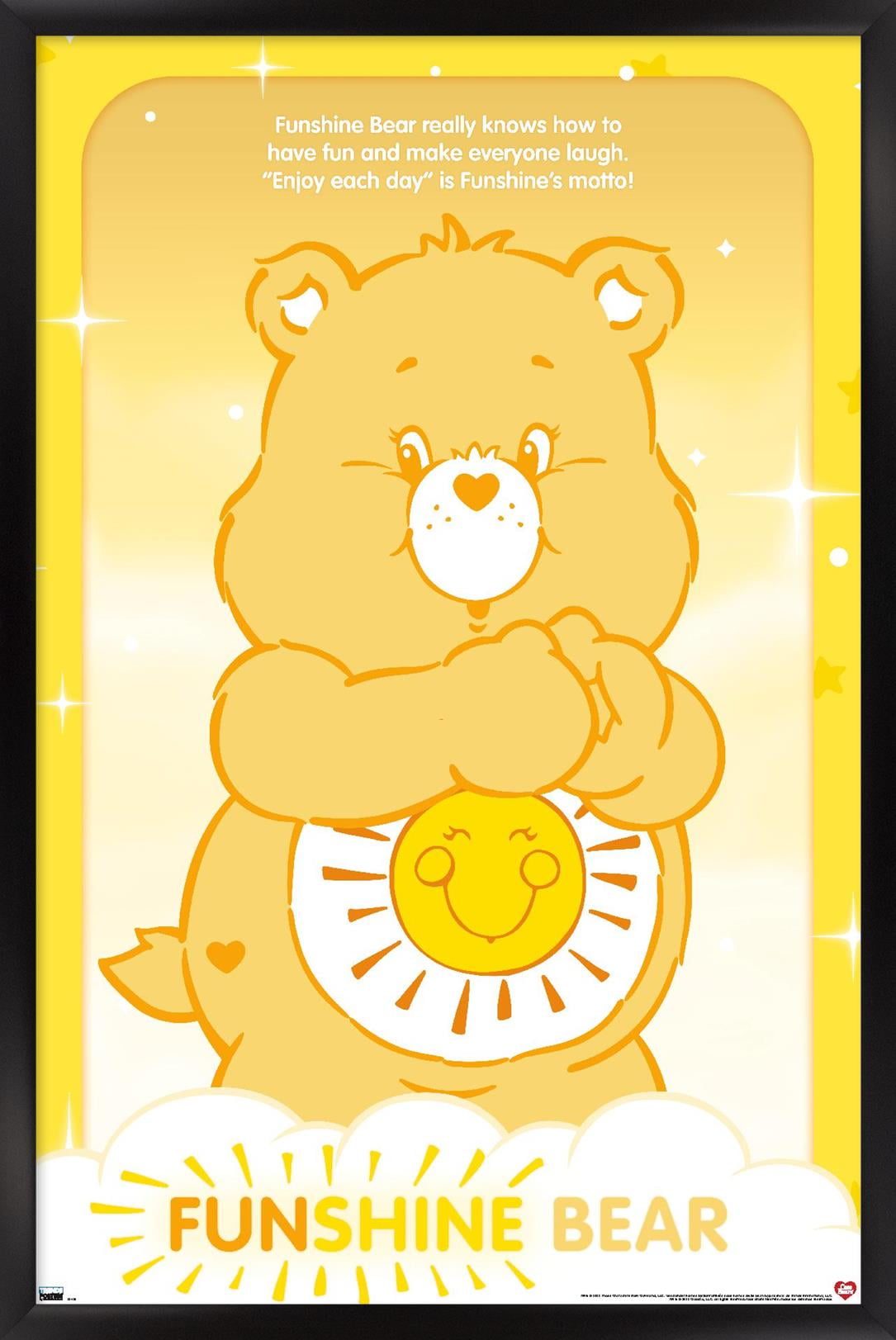 Care Bears - Funshine Bear Wall Poster, 14.725" x 22.375" Framed ...