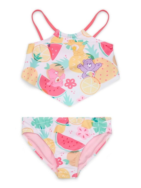 Bluey Girls Spaghetti Strap Tankini Swimsuit with UPF 50, Sizes 4/5-7/8 ...